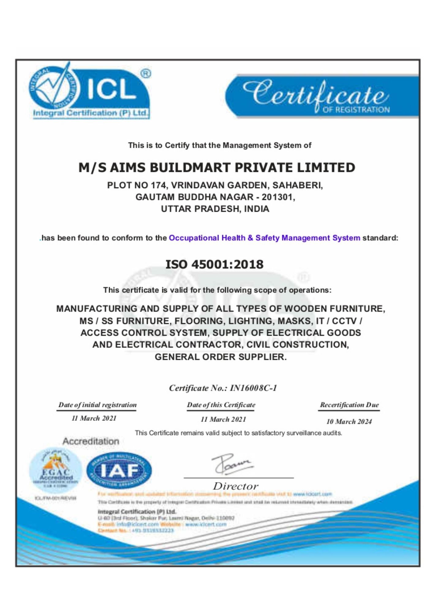 Certificates – Aims Build Mart Certificates – Aims Build Mart